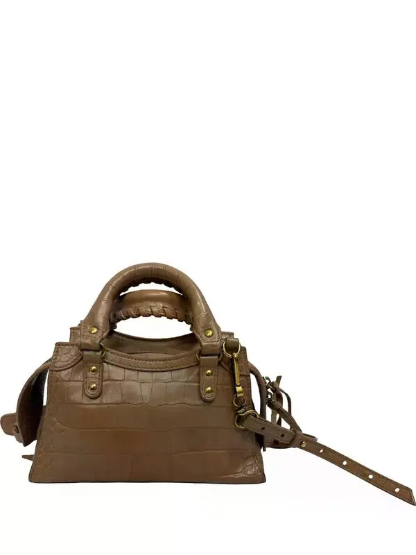 Balenciaga Neo Classic City Croc-effect Handbag
