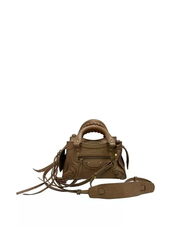 Balenciaga Neo Classic City Croc-effect Handbag