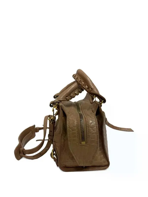 Balenciaga Neo Classic City Croc-effect Handbag