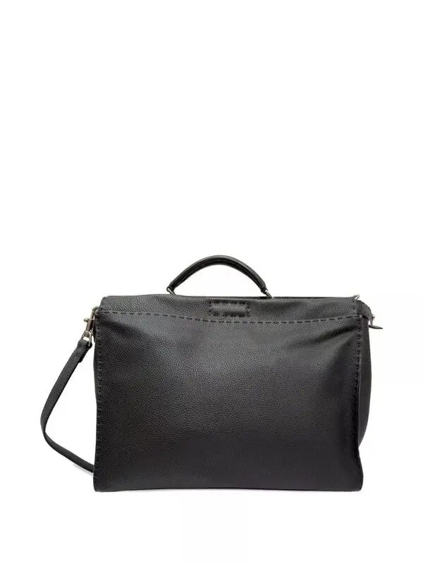 Fendi Selleria Peekaboo Top Handle Bag - Black