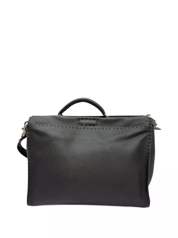 Fendi Selleria Peekaboo Top Handle Bag - Black
