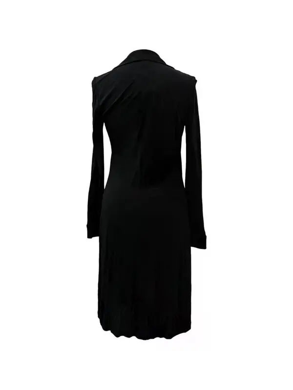 Diane Von Furstenberg V-neck Wrap Dress - Black