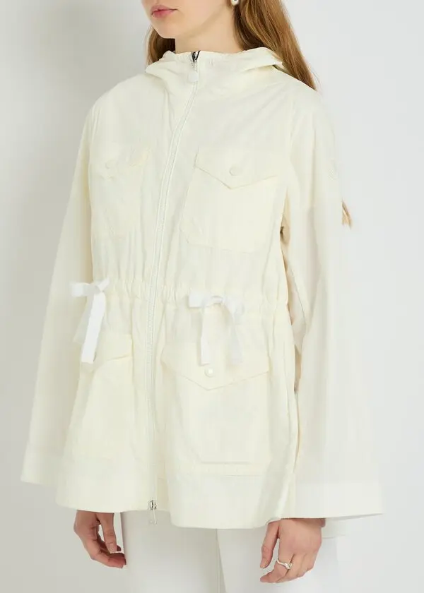 Moncler Paletuvier Hooded Nylon Jacket - Cream