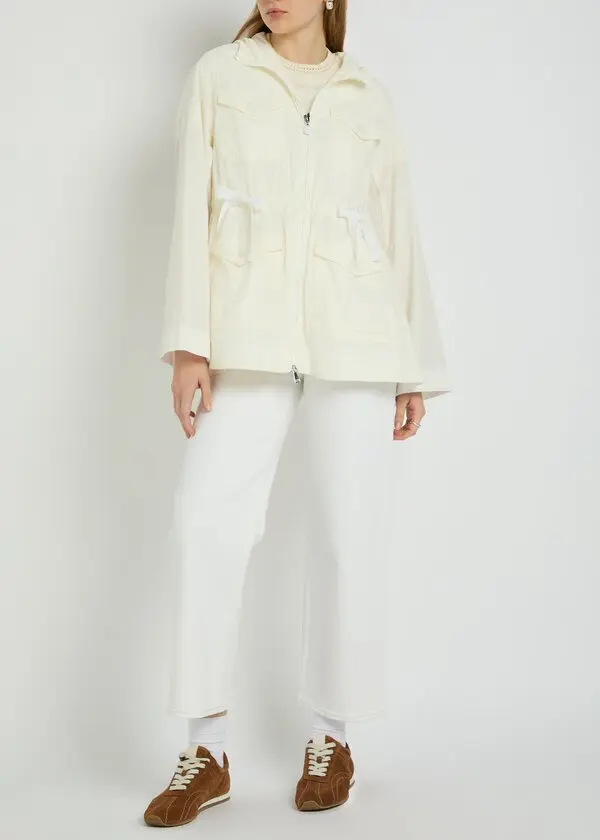 Moncler Paletuvier Hooded Nylon Jacket - Cream