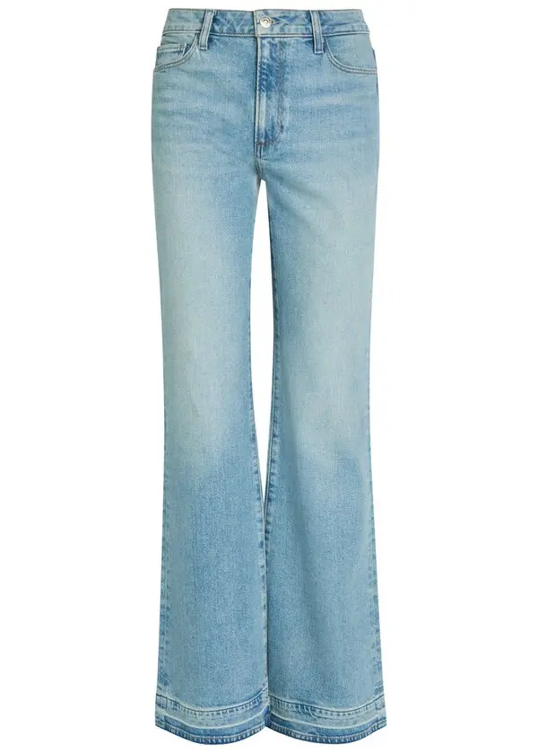 Paige Sofia Flared-leg Jeans - Light Blue
