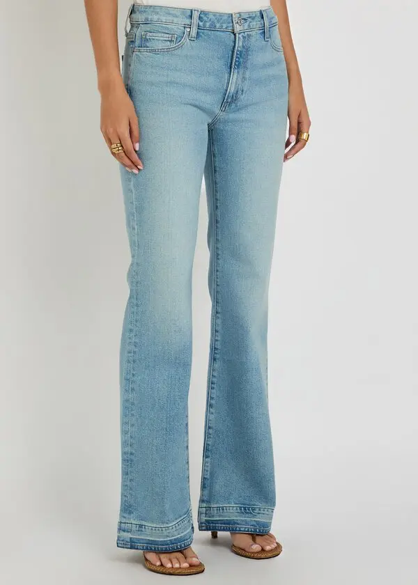 Paige Sofia Flared-leg Jeans - Light Blue