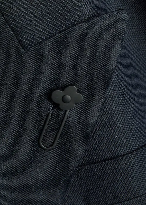 LARDINI Double-breasted Cashmere And Wool-blend Blazer
