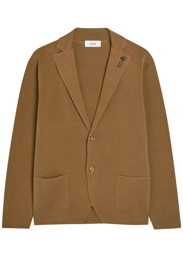 LARDINI Cotton Cardigan - Brown