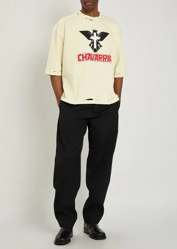 WILLY CHAVARRIA Tectate Buffalo Printed Cotton T-shirt
