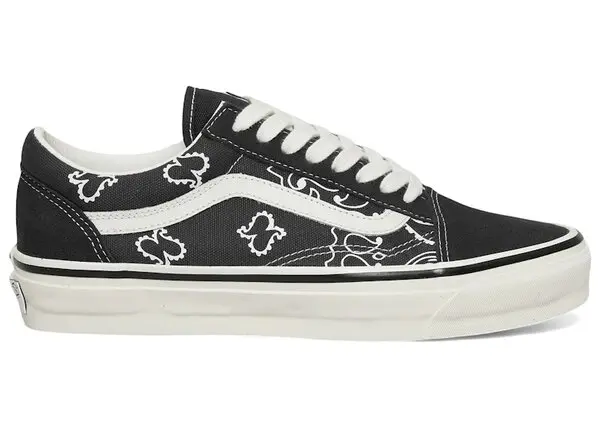 VANS Premium Old Skool Bandana Sneakers - Black
