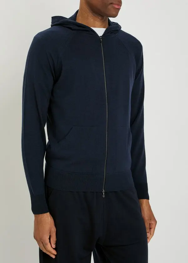 John Smedley Carty Hooded Wool Jumper