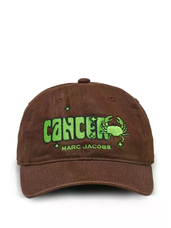 Marc Jacobs Zodiac Embroidered Baseball Cap - Brown