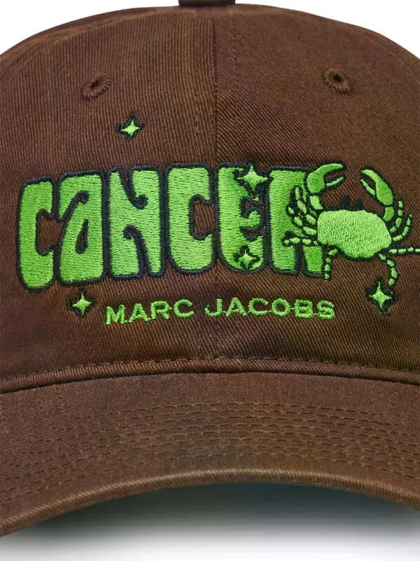 Marc Jacobs Zodiac Embroidered Baseball Cap - Brown