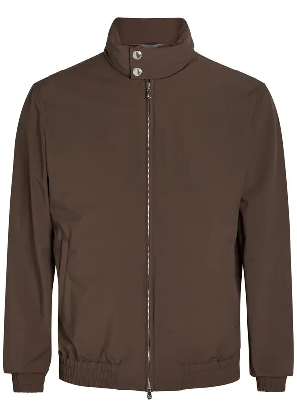 Brunello Cucinelli Hooded Stretch-nylon Jacket - Brown
