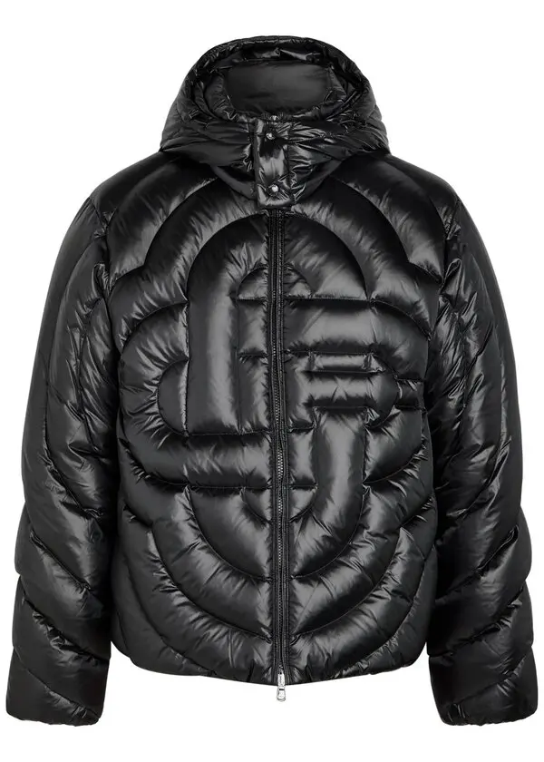 Casablanca Monogram Quilted Shell Jacket - Black