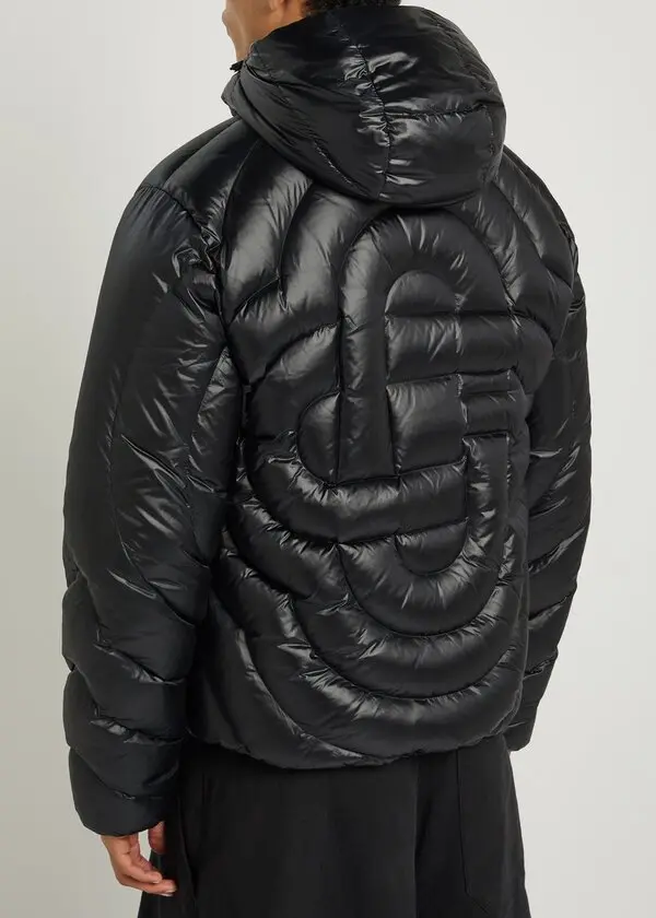 Casablanca Monogram Quilted Shell Jacket - Black