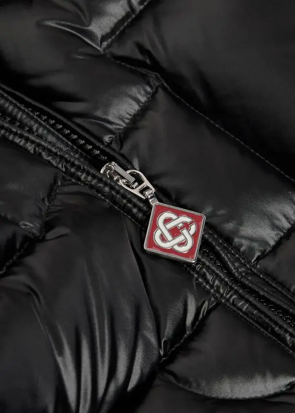 Casablanca Monogram Quilted Shell Jacket - Black