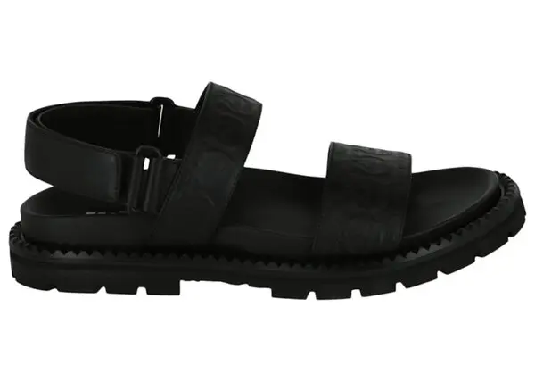 FERRAGAMO Notorius Leather Gancini Strap Sandals