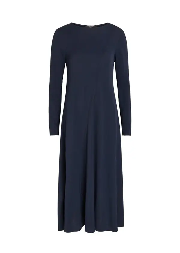 Max Mara Stretch-jersey Midi Dress - Navy