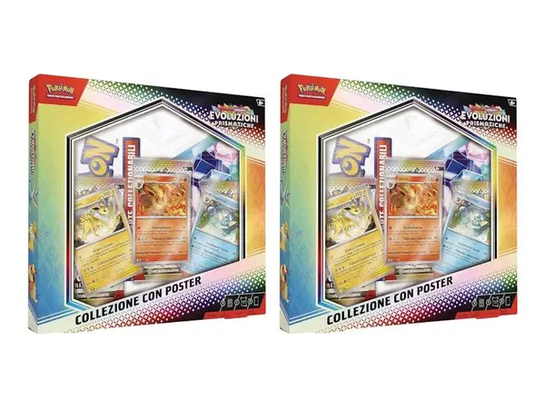 POKEMON Pokémon Scarlet & Violet Prismatic Evolutions Expansion Poster Collection 2x Lot Trading Card - Multicolor