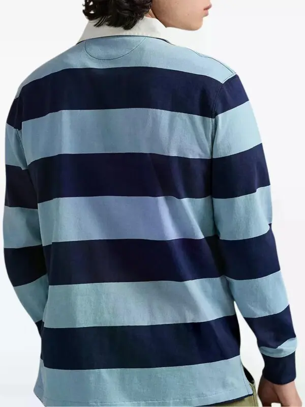 Polo Ralph Lauren Striped Long-sleeve Rugby Shirt - Blue