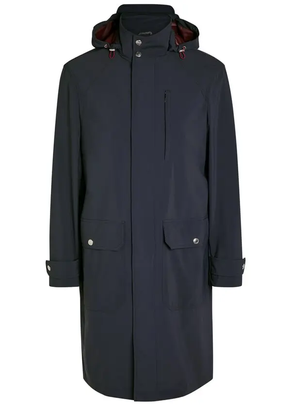 Brunello Cucinelli Hooded Stretch-nylon Jacket - Navy
