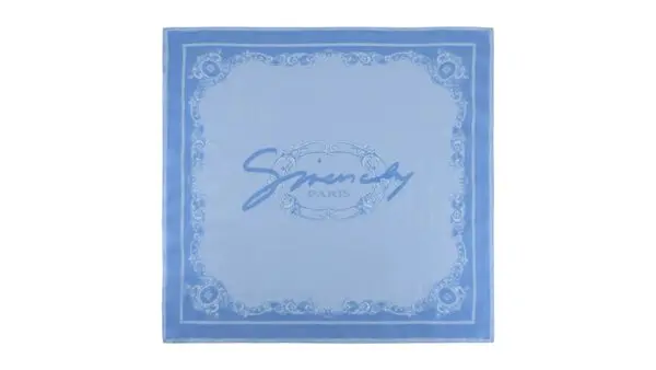 Givenchy Small Baroque Print Scarf - Blue