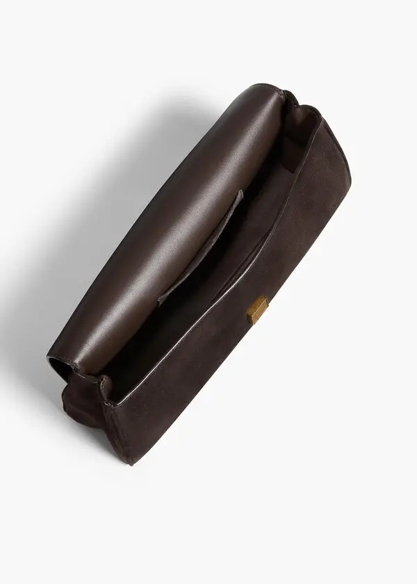 Khaite Audrey Clutch - Dark Brown