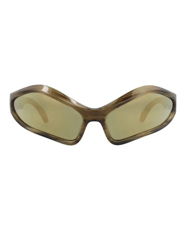 Balenciaga Shieldframe Bio Injection Sunglasses - Havana Havana Bronze (bb0314s/30014767/003)