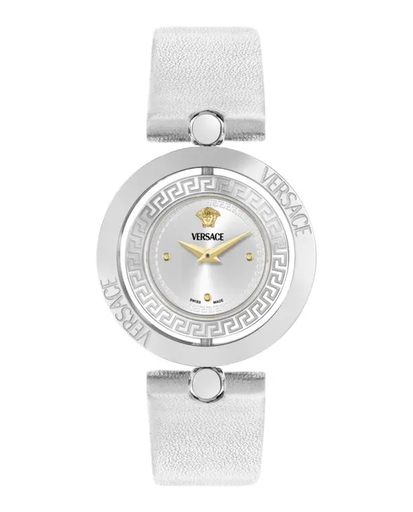 Versace Eon Jewel Leather Watch - Stainless Steel