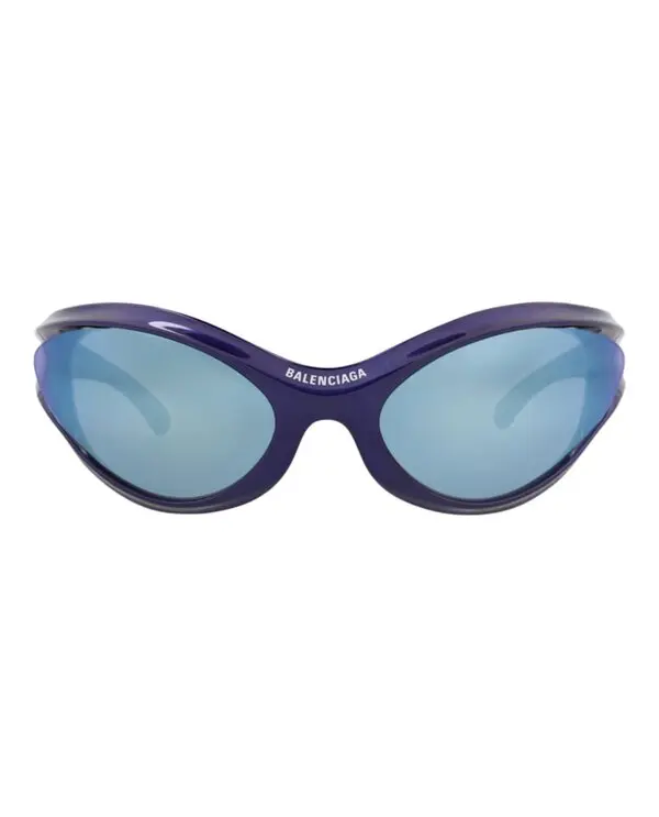 Balenciaga Shieldframe Bio Injection Sunglasses - Blue Blue Blue (bb0317s/30014882/004)
