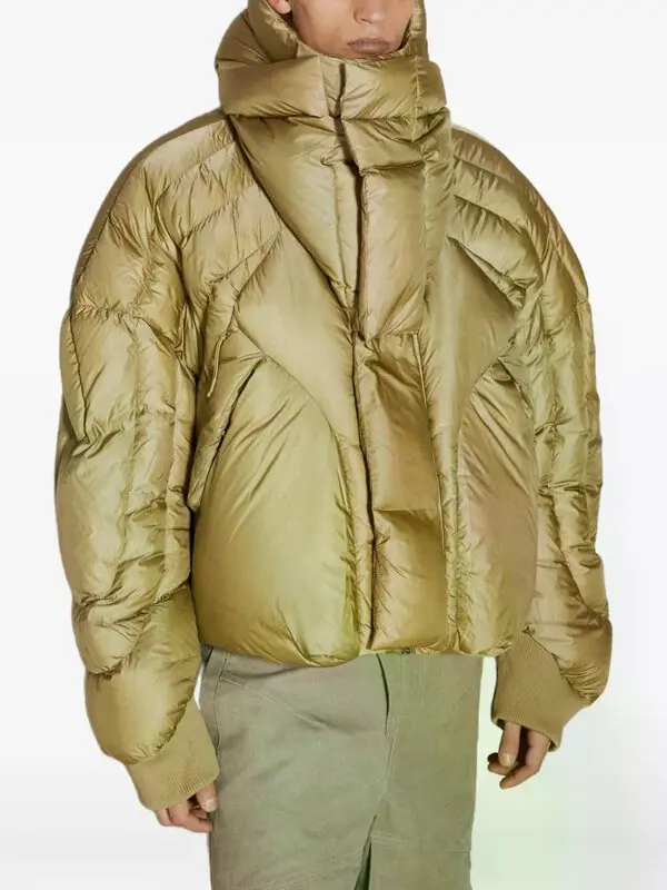 ENTIRE STUDIOS Xm Quilted Hooded Jacket - Gold