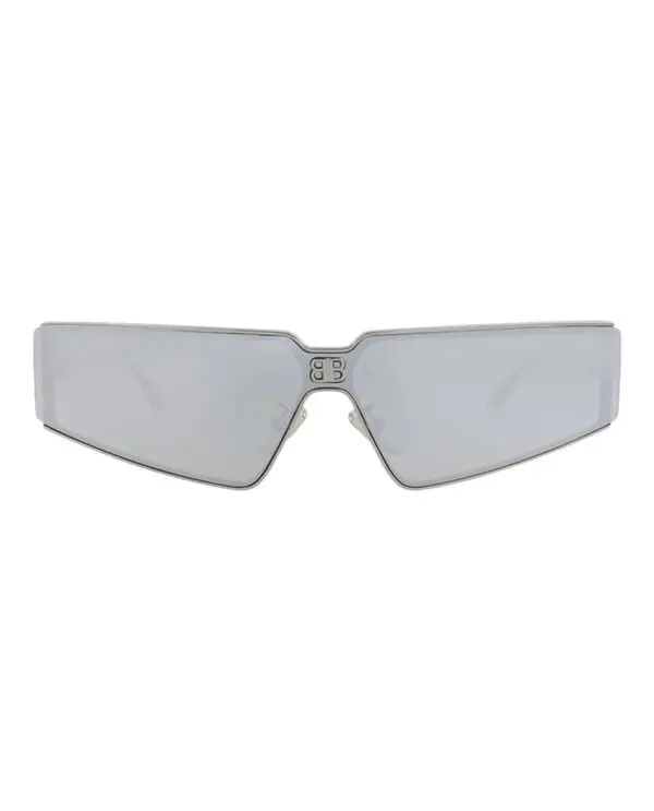 Balenciaga Square-frame Metal Sunglasses - Ruthenium Ruthenium Silver (bb0192s/30011960/004)