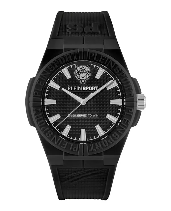 PLEIN SPORT Laserstrike Silicone Strap Watch - Stainless Steel