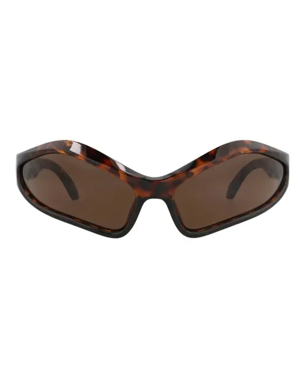 Balenciaga Shieldframe Bio Injection Sunglasses - Havana Havana Brown (bb0314s/30014767/002)