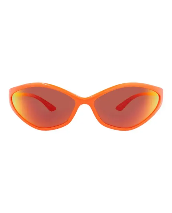 Balenciaga Shieldframe Bio Injection Sunglasses - Orange Red (bb0285s/30014408/005)