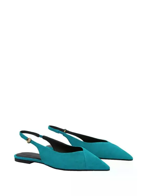 Furla Sfera Pointed-toe Slingback Ballet Flats - Blue