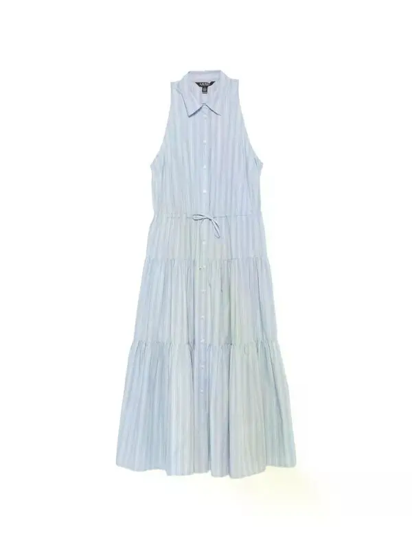 Ralph Lauren Striped Woven Dress - Blue