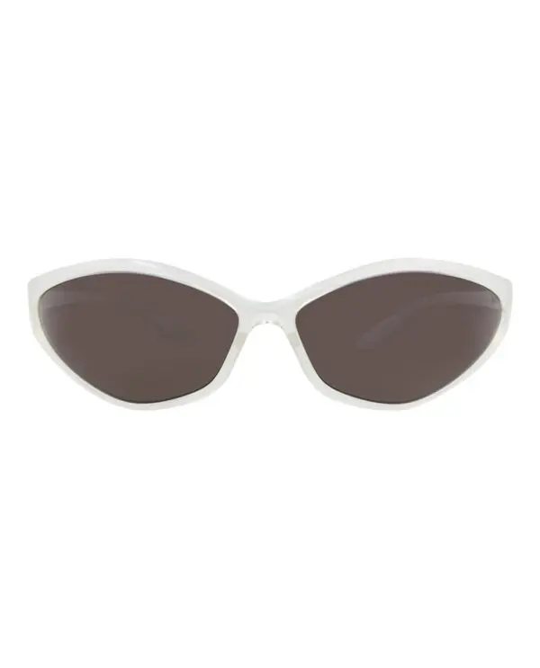 Balenciaga Shieldframe Bio Injection Sunglasses - Crystal Crystal Grey (bb0285s/30014408/004)