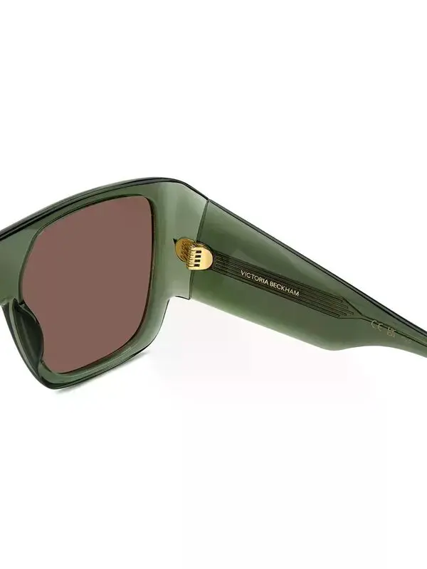 Victoria Beckham Geometric Sunglasses - Green