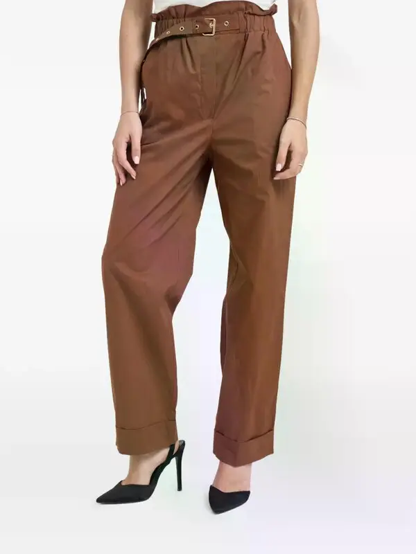 Liu Jo High-waisted Trousers - Brown