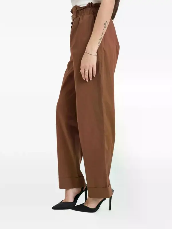 Liu Jo High-waisted Trousers - Brown