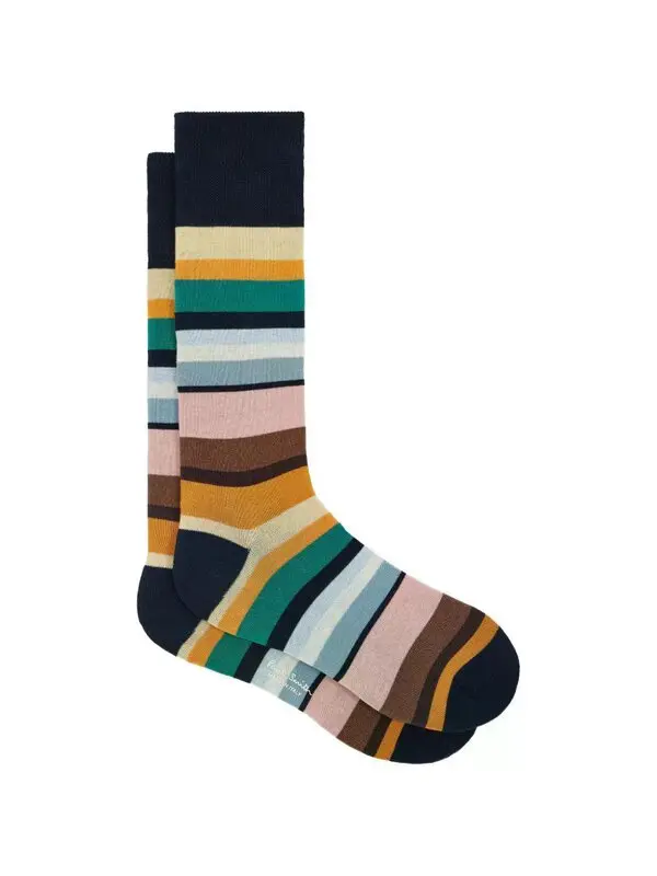 Paul Smith Striped Socks - Blue