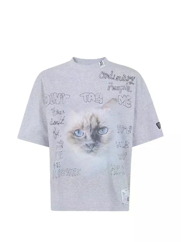 Mihara Yasuhiro Cat-print T-shirt