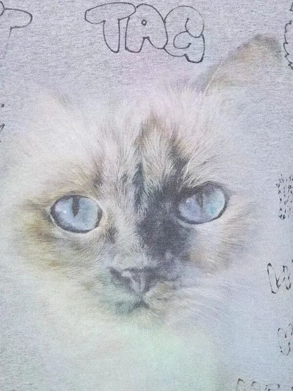 Mihara Yasuhiro Cat-print T-shirt
