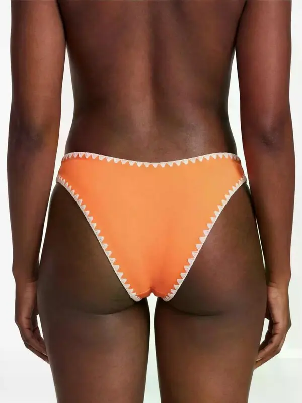 LESLIE AMON Slice Bikini Bottom - Orange