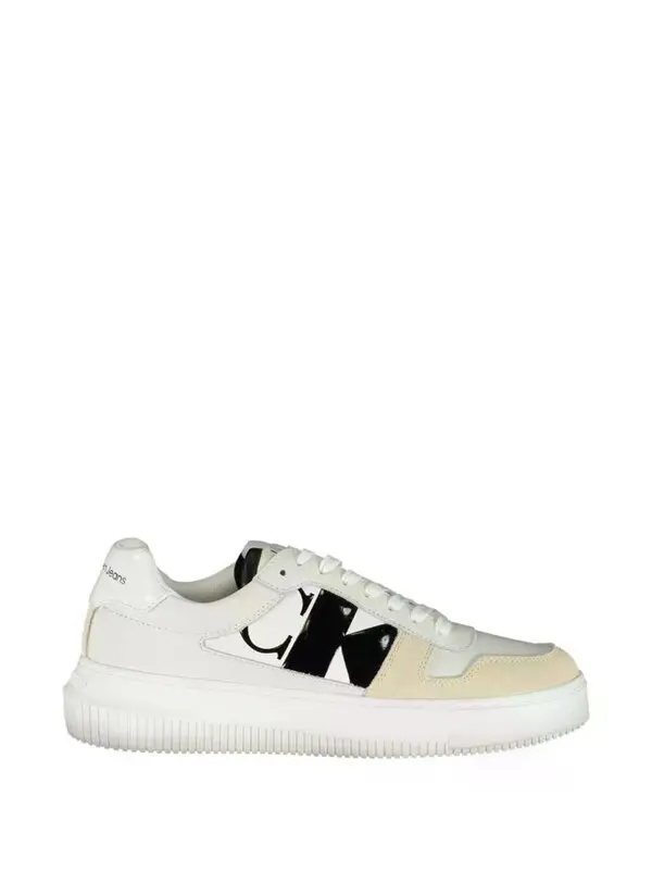 Calvin Klein Monogram Platform Sneakers - White