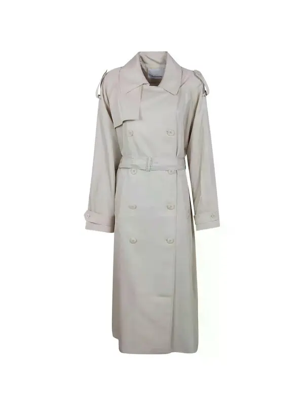 THE FRANKIE SHOP Double-breasted Belted Trench Coat