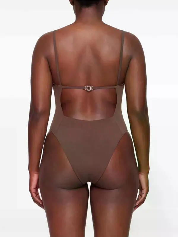 Jacquemus Open-back Swimsuit - Brown