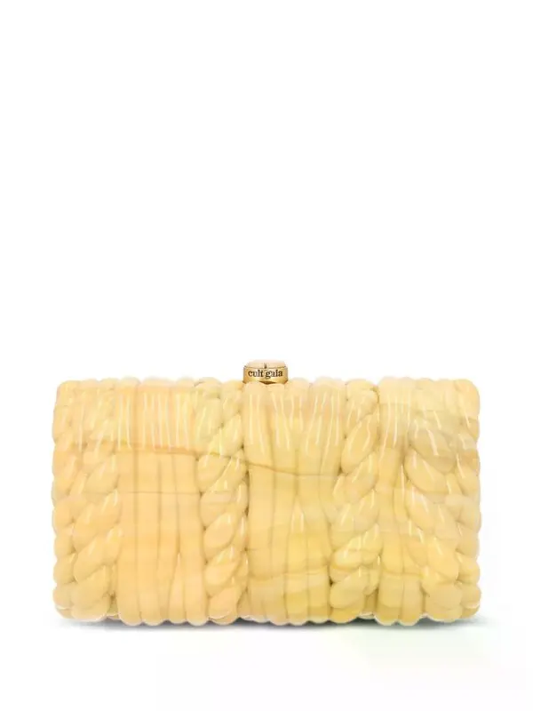 Cult Gaia Helene Cable-knit Effect Clutch Bag - Neutrals
